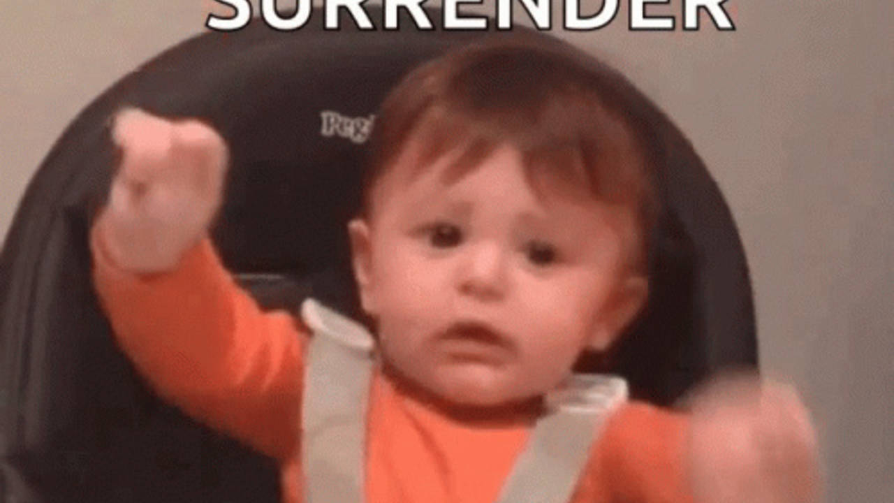 Surrendering 90/10%.