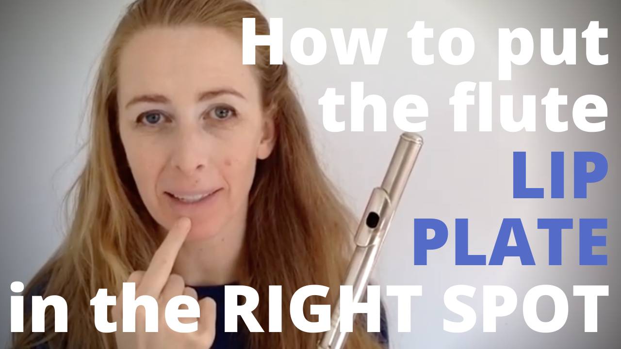 How to put the flute lip flute in exactly the right spot