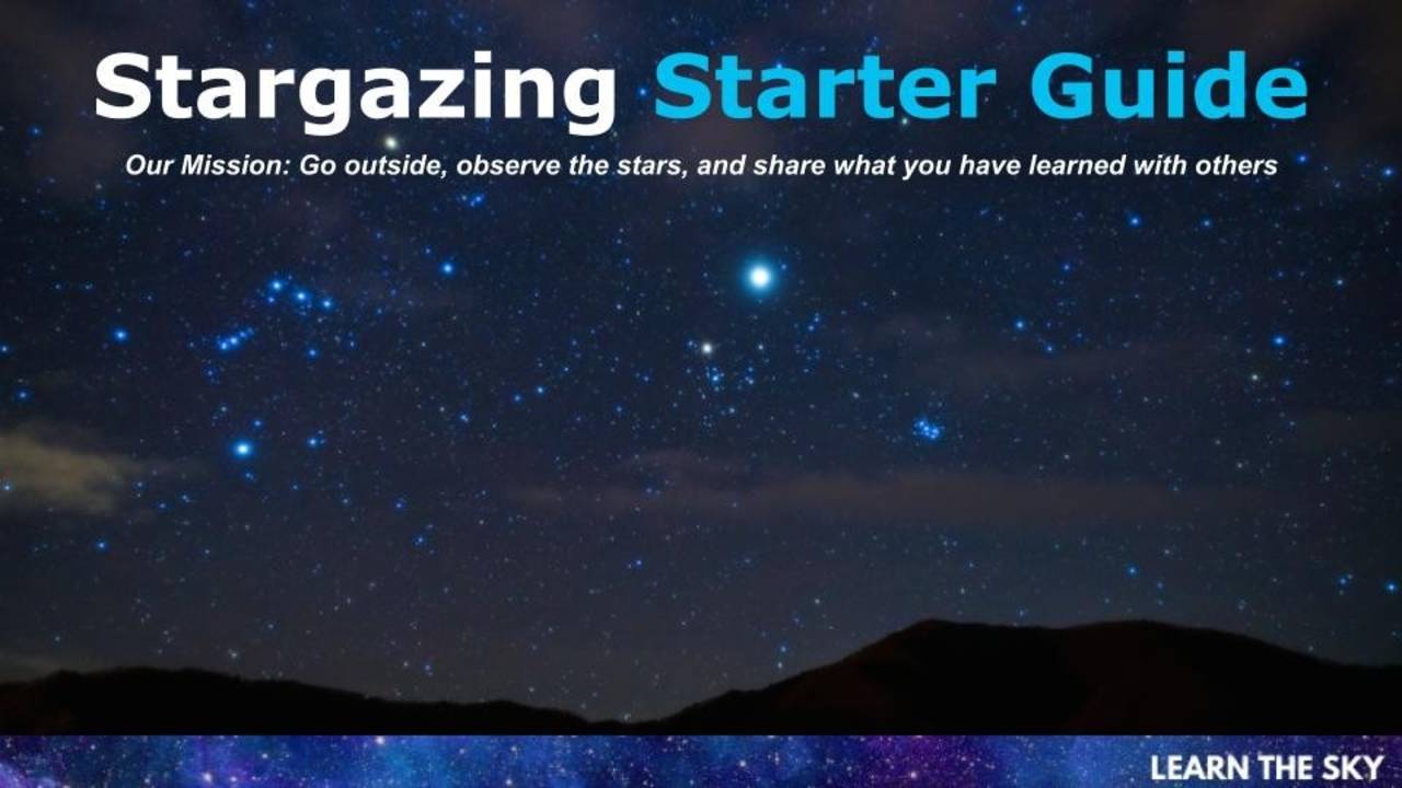 Learn the Sky's Stargazing Starter Guide Digital Download
