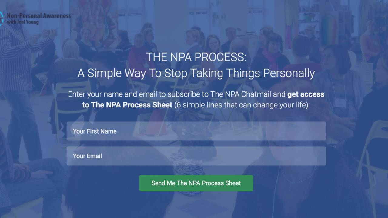 The NPA Process Sheet - A simple way to stop taking things personally