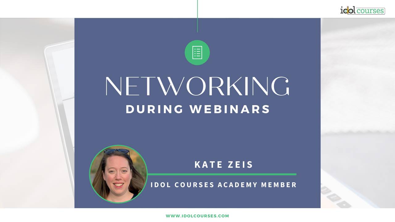 Networking During Webinars