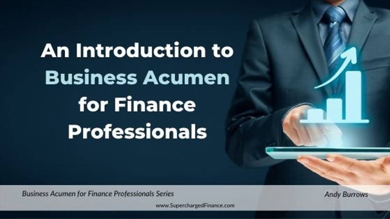 Business acumen for Finance professionals