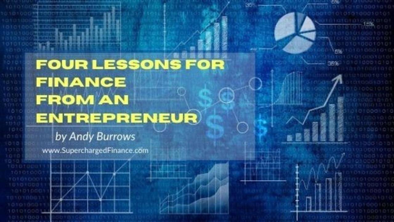 Lessons Finance can learn from being entrepreneurial