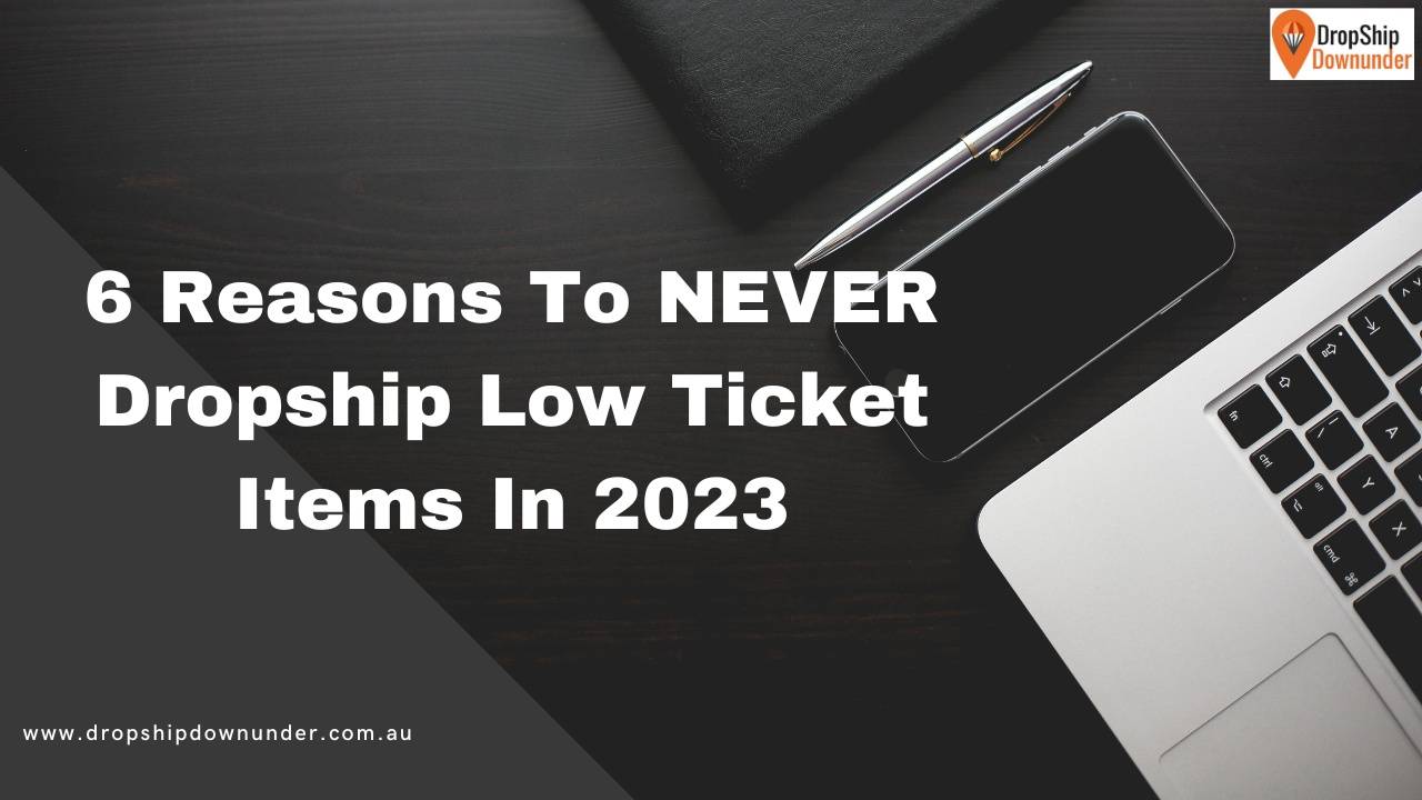 Top 6 Reasons To NEVER Dropship Low Ticket Items