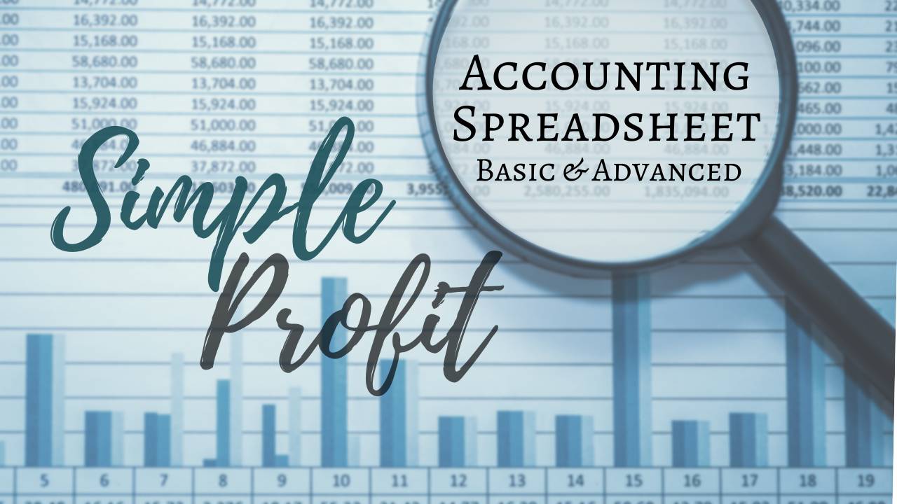 Simple Profit Accounting Spreadsheet