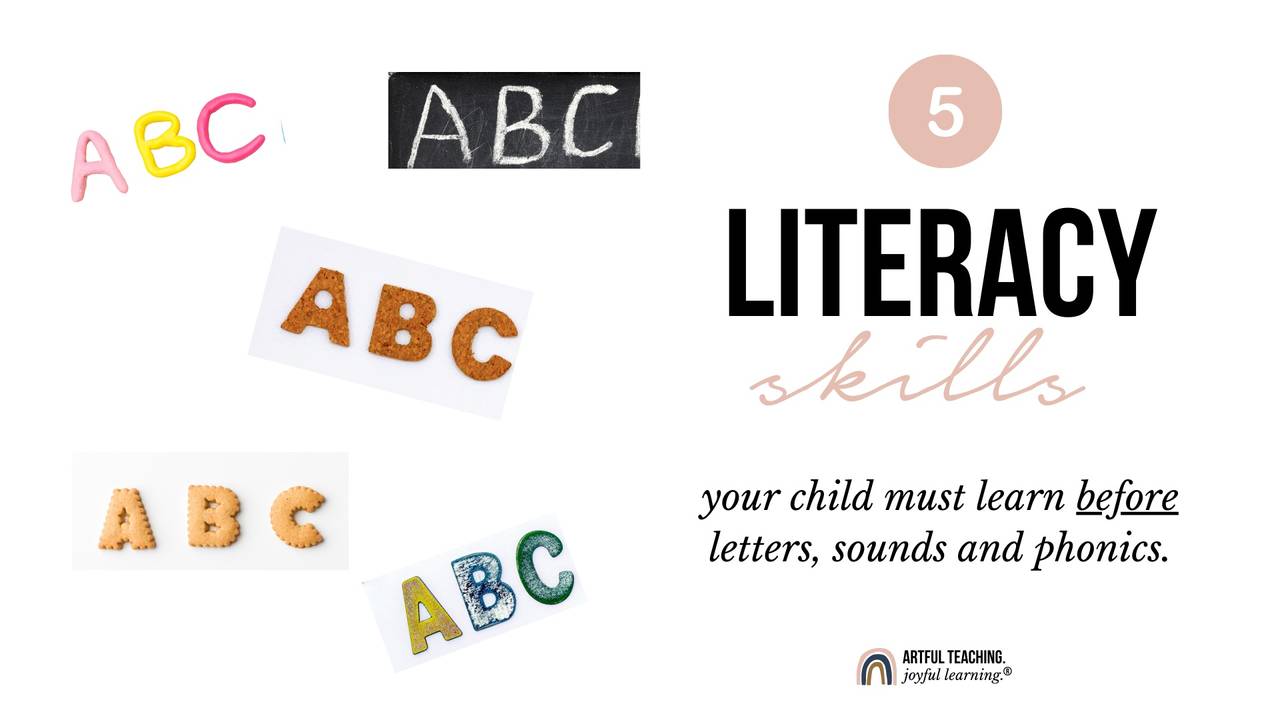 Literacy Skills that come before letters, sounds and phonics