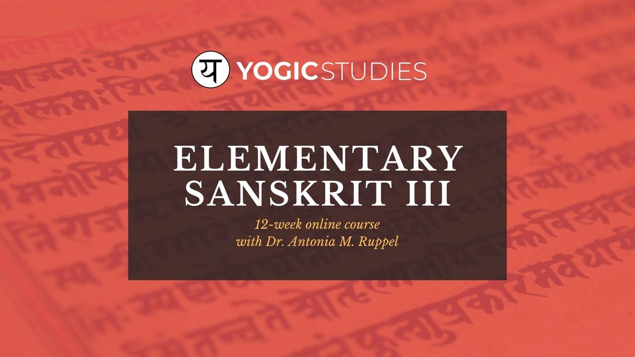 SKT 103 | Elementary Sanskrit III