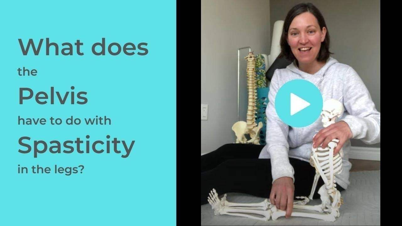 What does the Pelvis have to do with spasticity in the legs?
