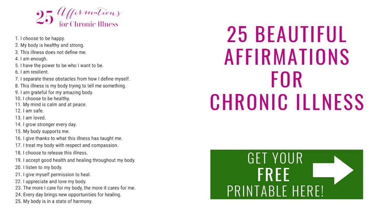 25 Affirmations for Chronic Illness