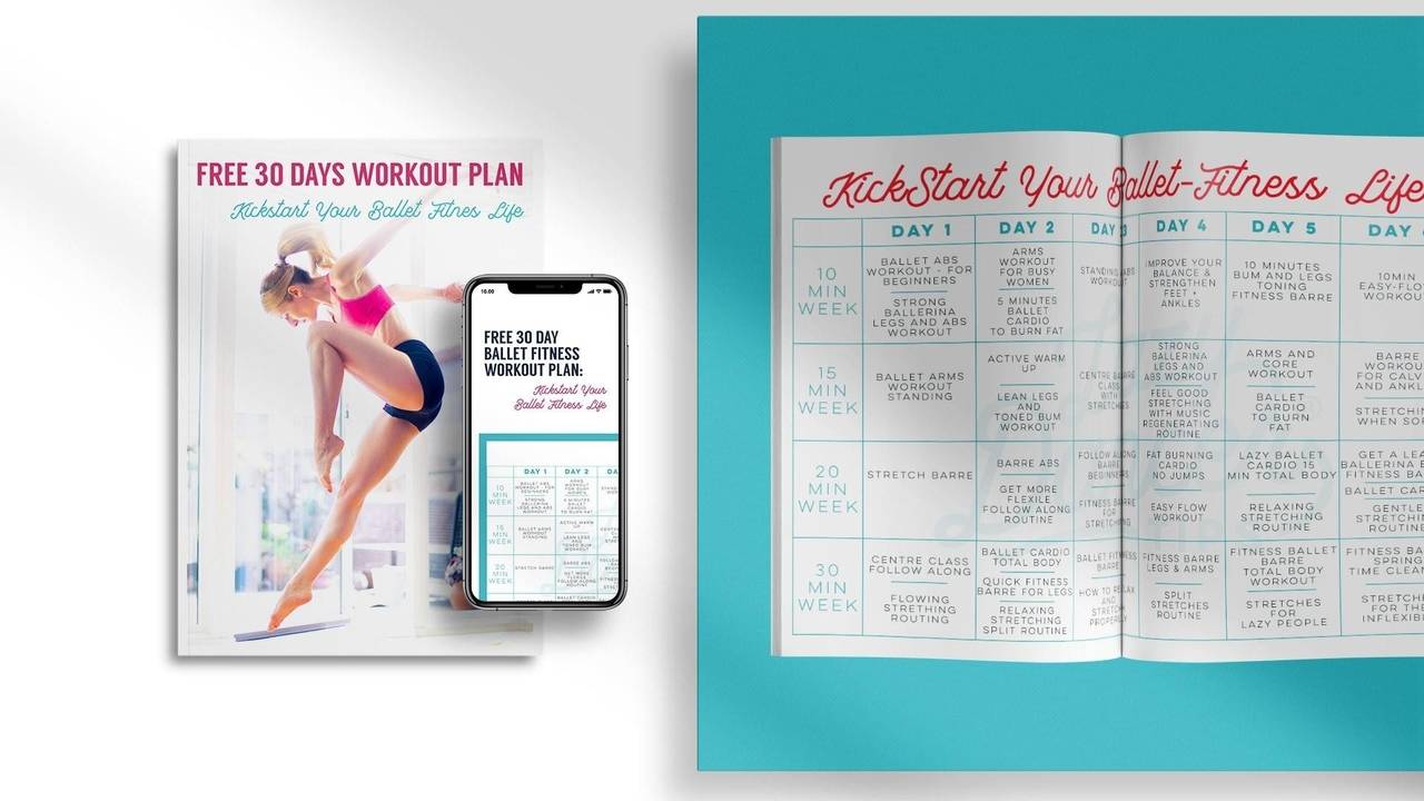 Kickstart Your Ballet Fitness Life - 30 Day Free Workout Plan