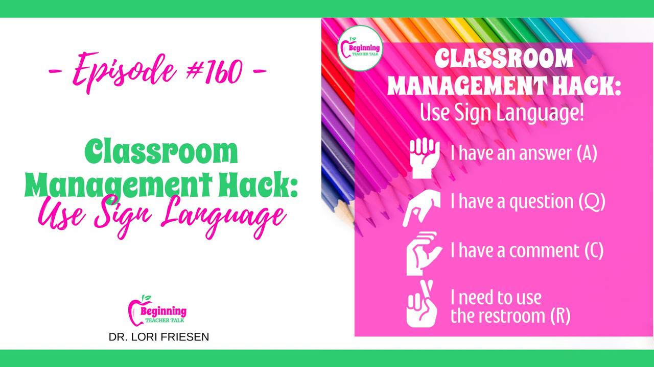 Classroom Management Hack: Sign Language