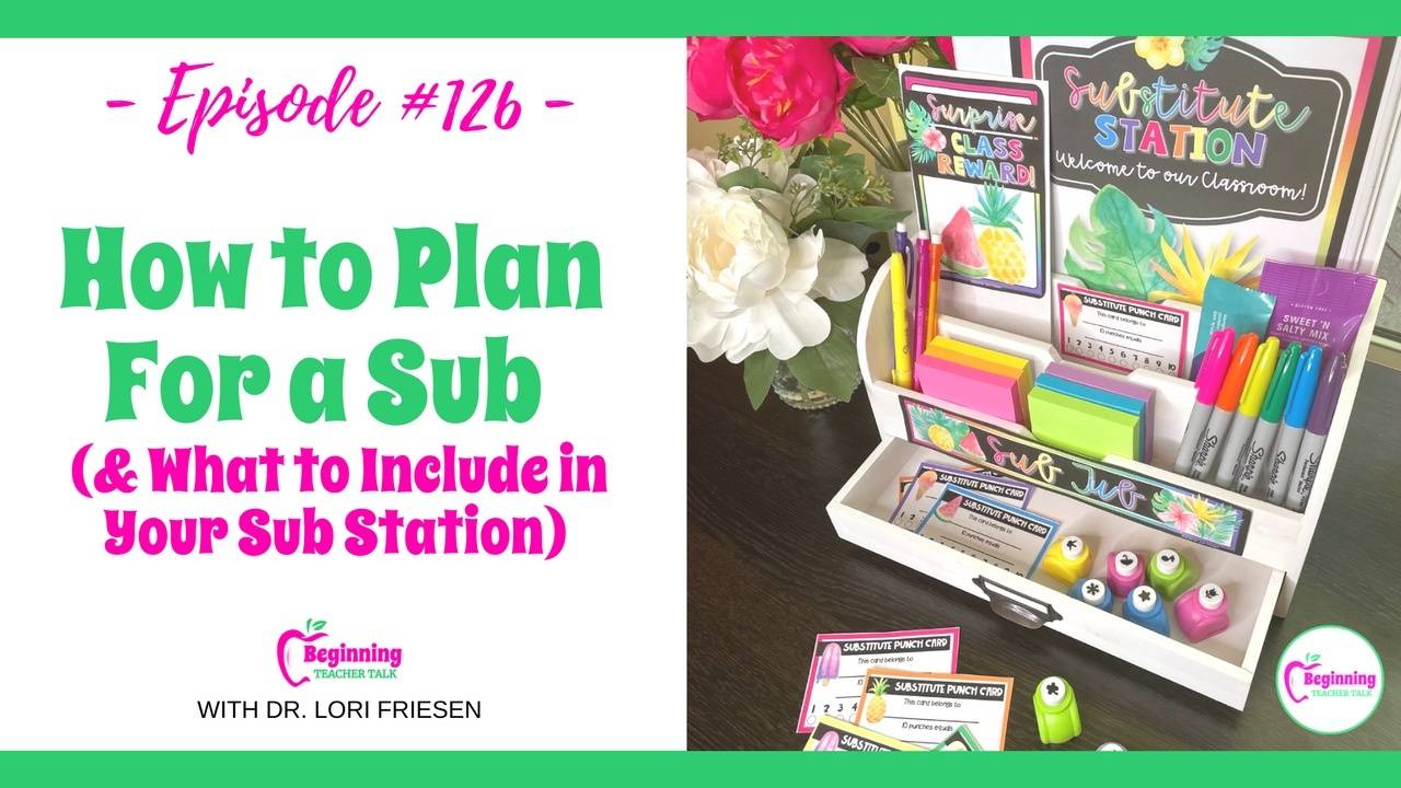 How to Plan for a Sub (& What to Include in Your Sub Binder)