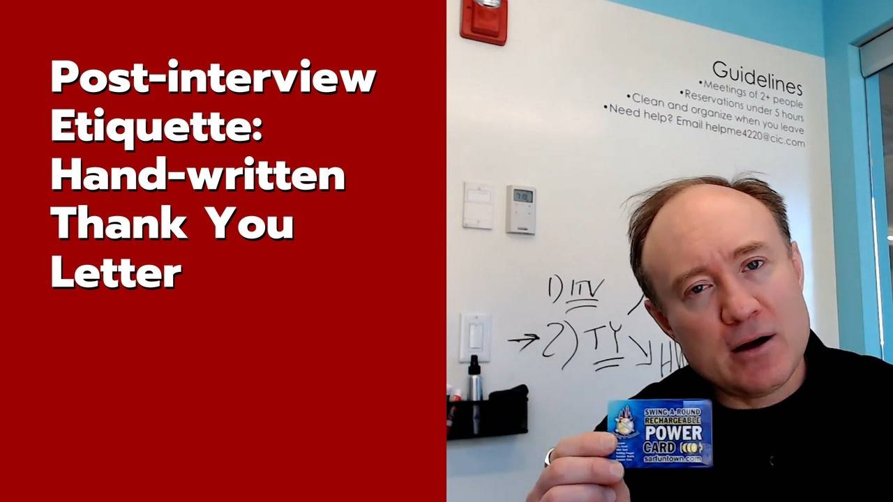 Blog | Post-interview Etiquette: The Hand-written Thank You Letter