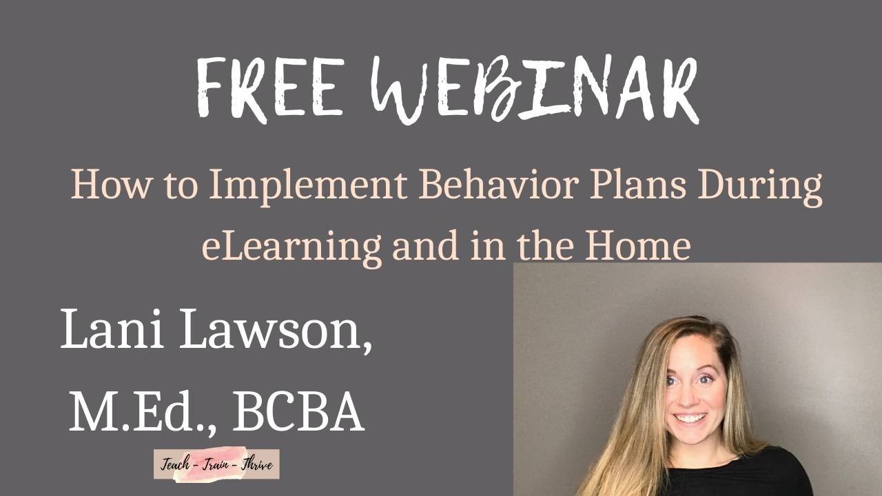 Free Webinar on Behavior During eLearning