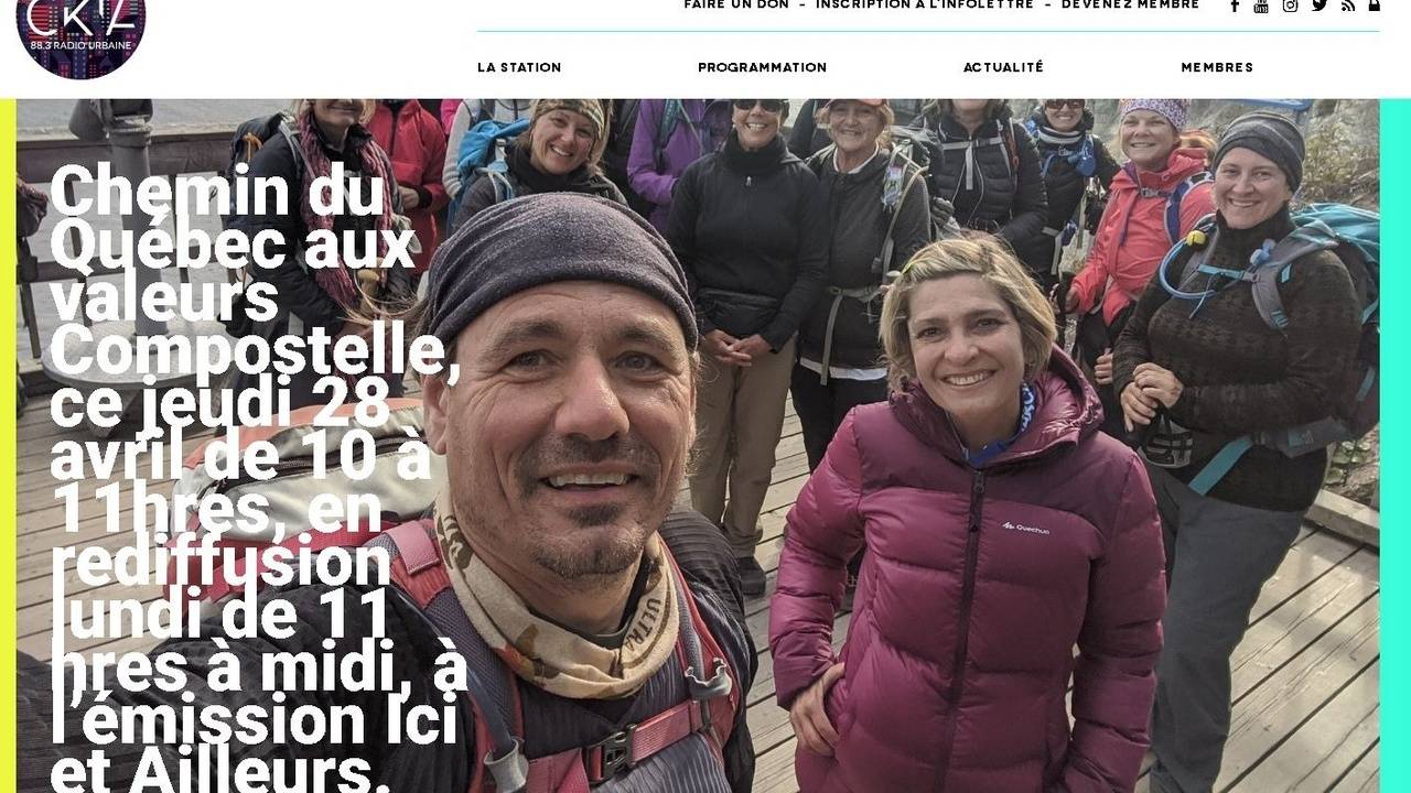Chemin du Québec, aux valeurs Compostelle