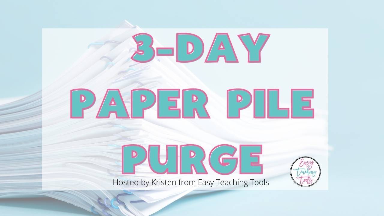 Fall Paper Pile Purge