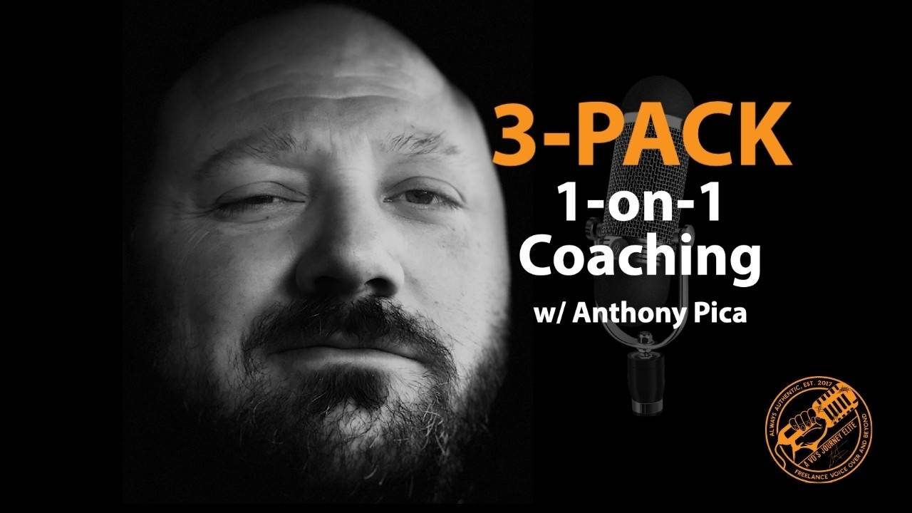 3-Pack 1-on-1 Voice Over Coaching
