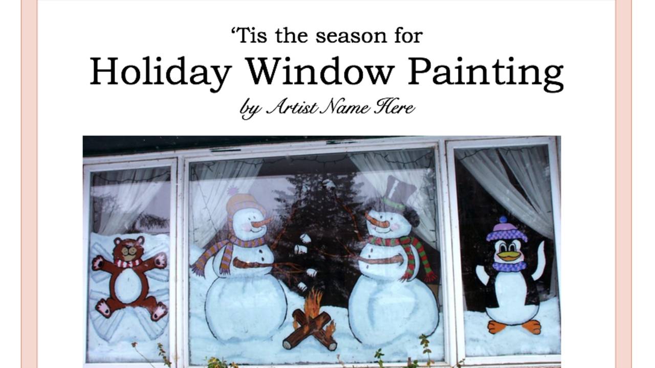Holiday Window Painting