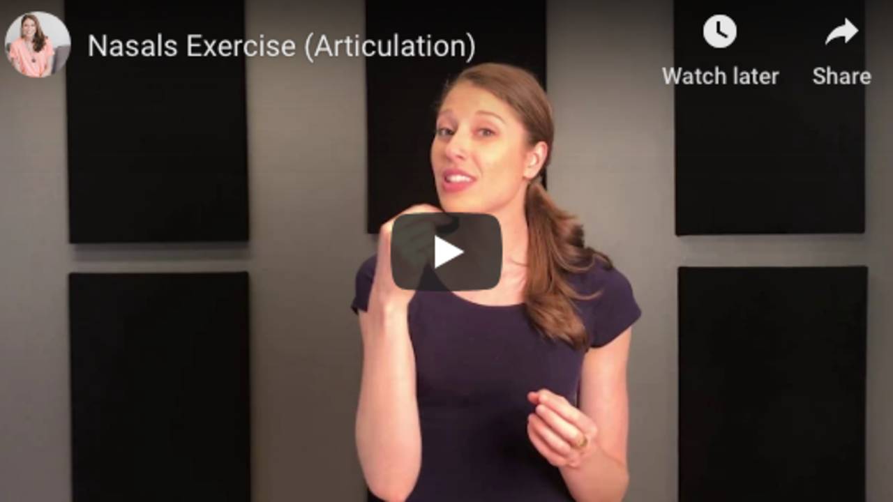 Nasals Articulation Exercise