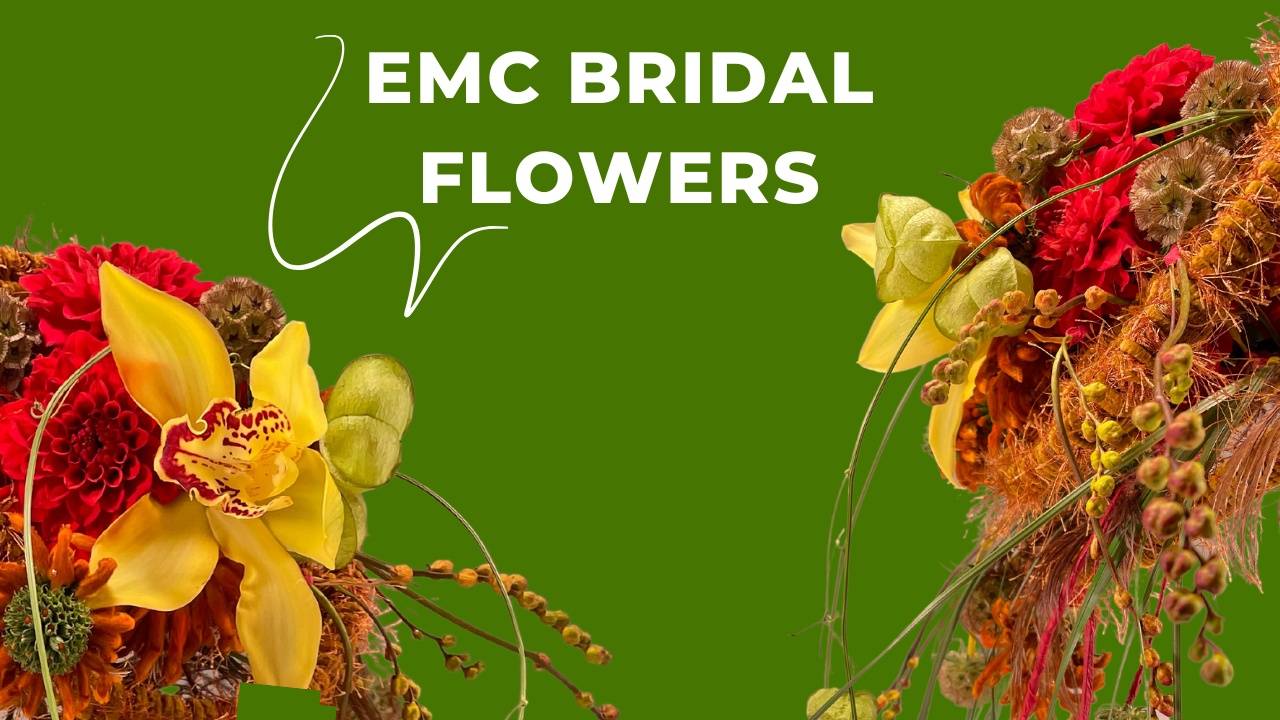 Bridal flowers at EMC Advanced class