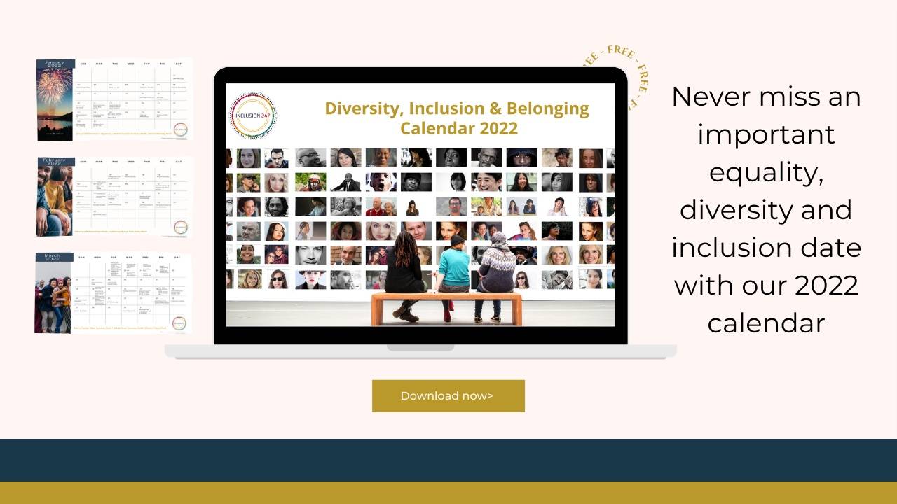 Diversity Inclusion and Belonging Calendar 2022