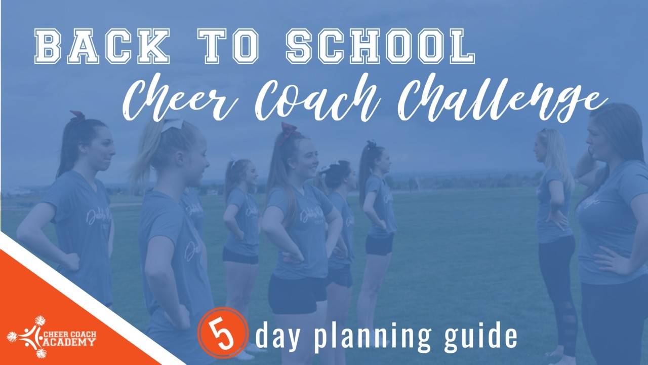 Back to School Cheer Coaches Challenge