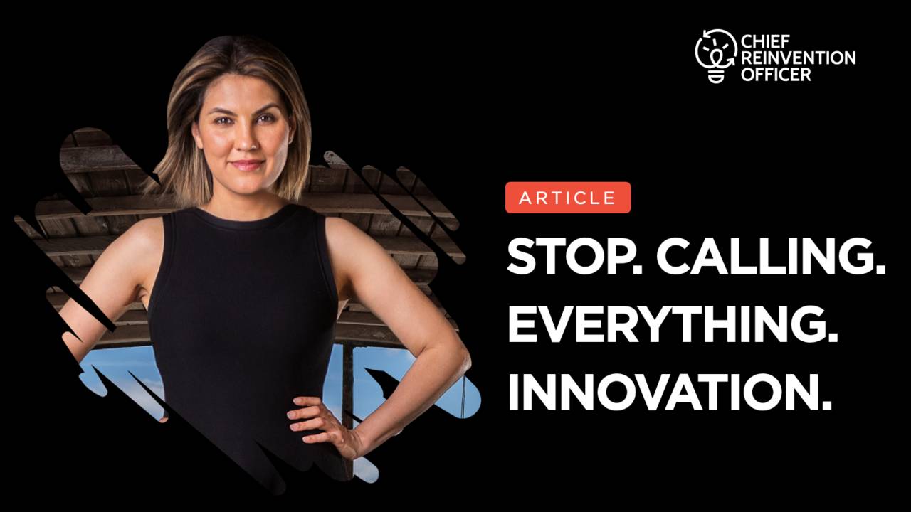 Stop. Calling. Everything. Innovation.