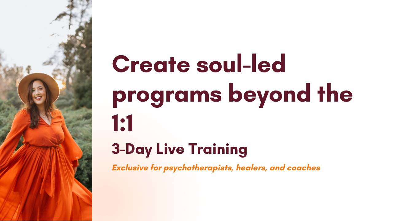 Create soul-led programs beyond the 1:1