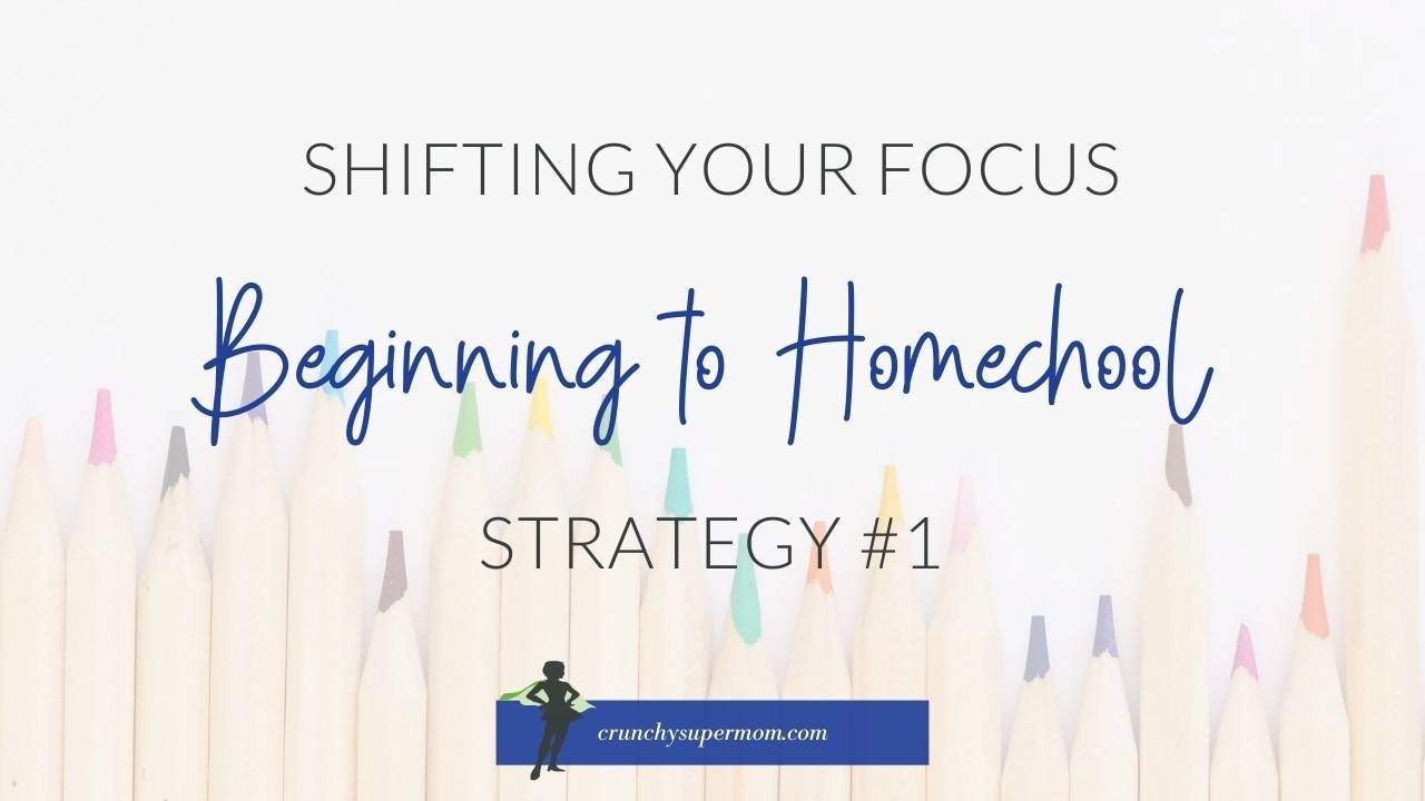 Strategies for Shifting Focus - On Starting Homeschooling