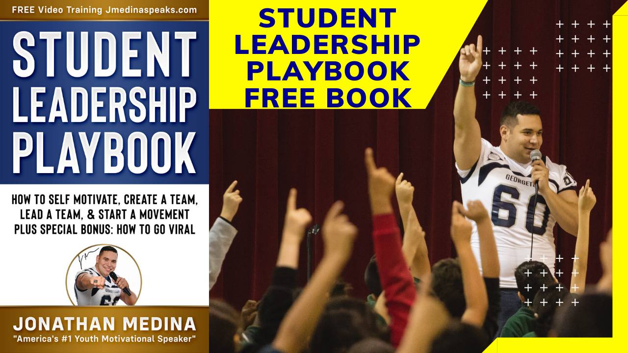 FREE Book Student Leadership Playbook Youth Motivational Speaker
