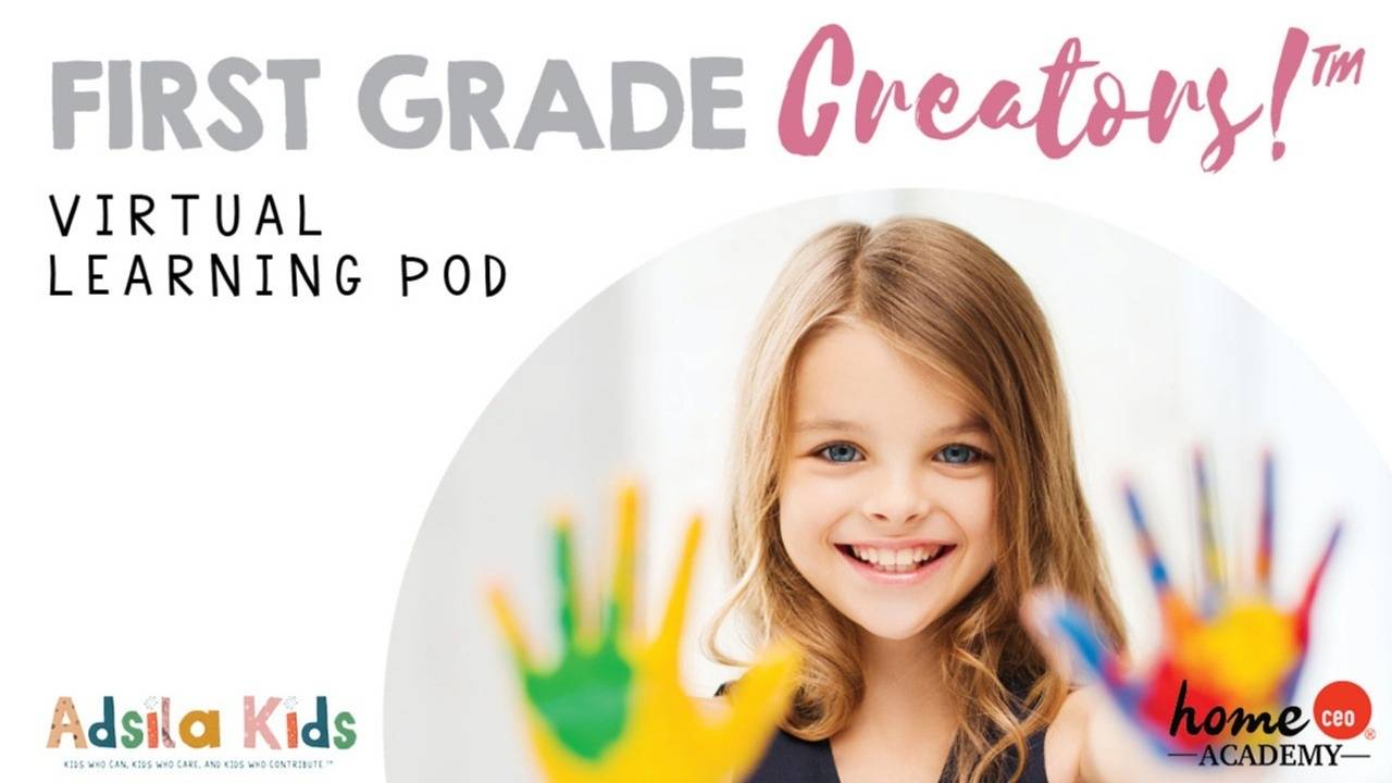 Virtual First Grade Homeschool Pod