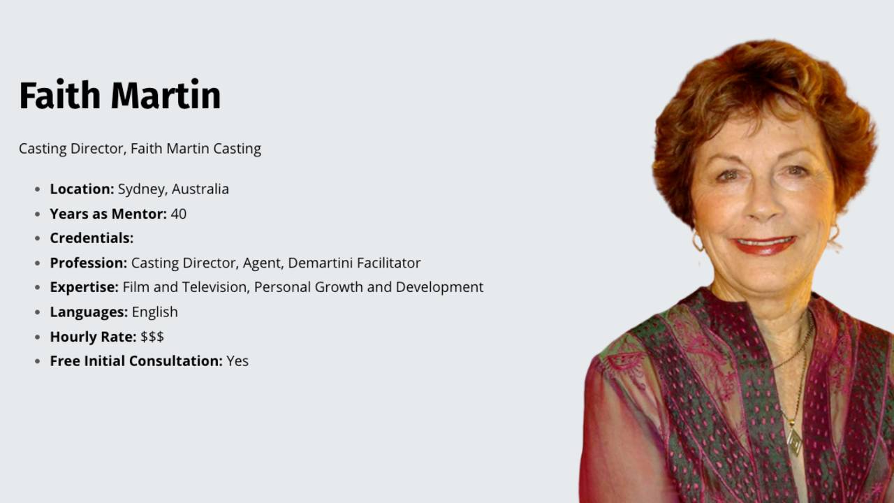 Faith Martin: Casting Director, Faith Martin Casting