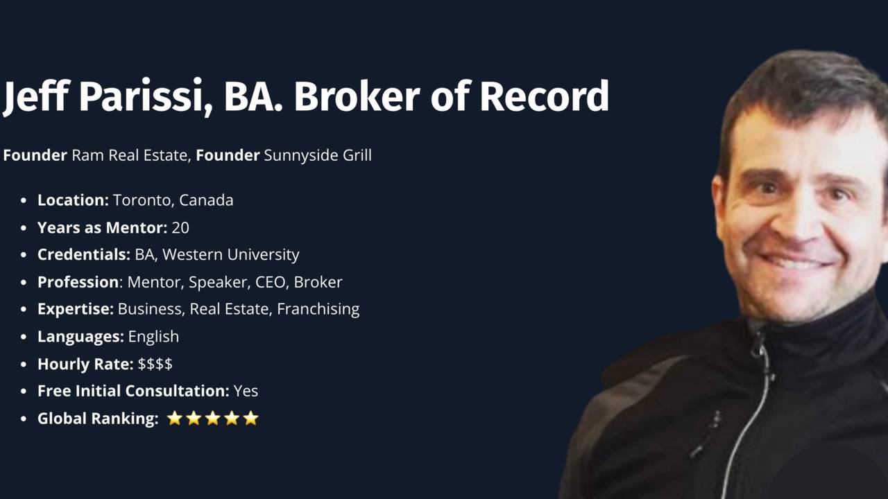 Jeff Parissi, Founder Sunnyside Grill, Ram Real Estate & Consultant