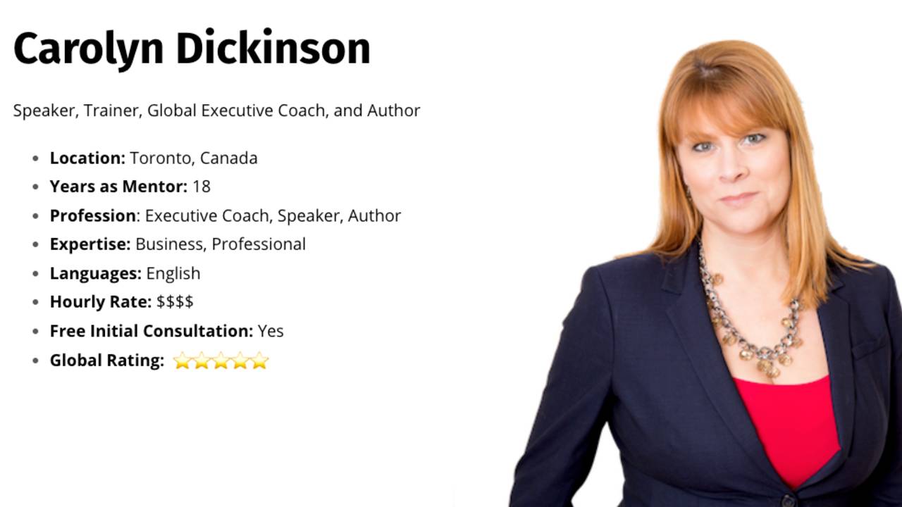 Carolyn Dickinson Global Executive Coach