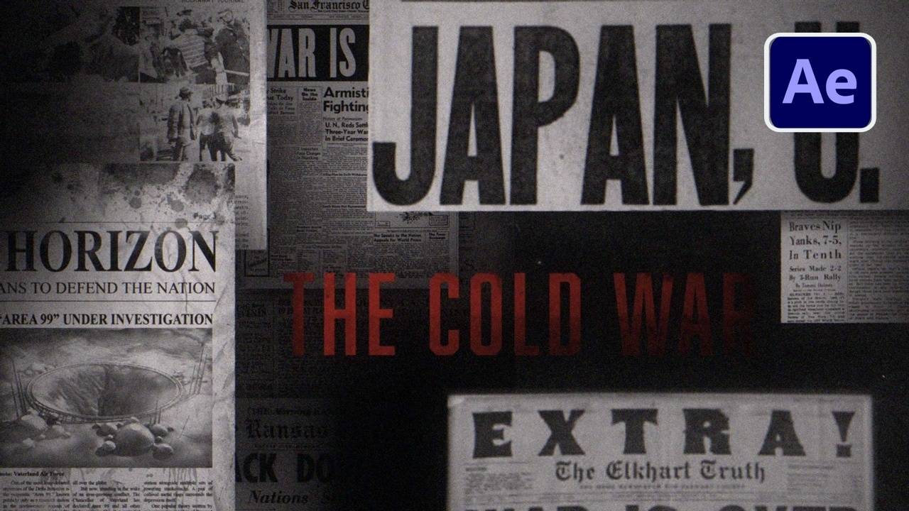 How to Design Style Frames in After Effects | Cold War - Part 2