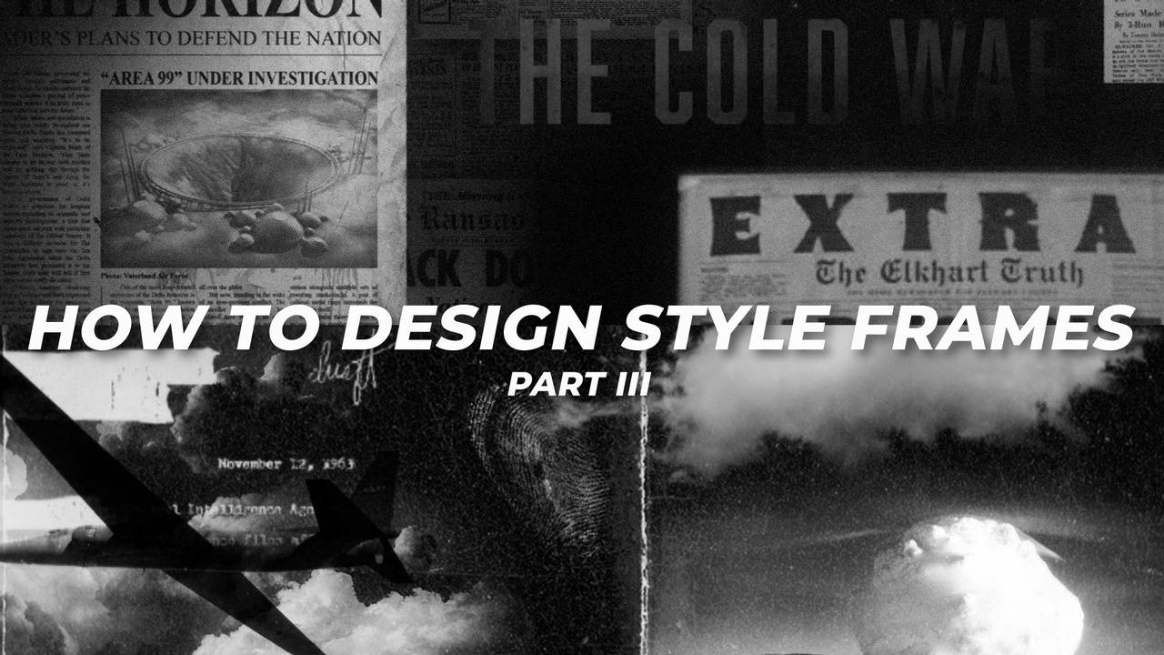 How to Design Style Frames in After Effects | Cold War - Part 3