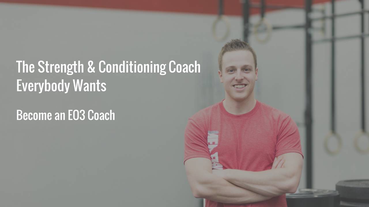 EO3 Certified Coach