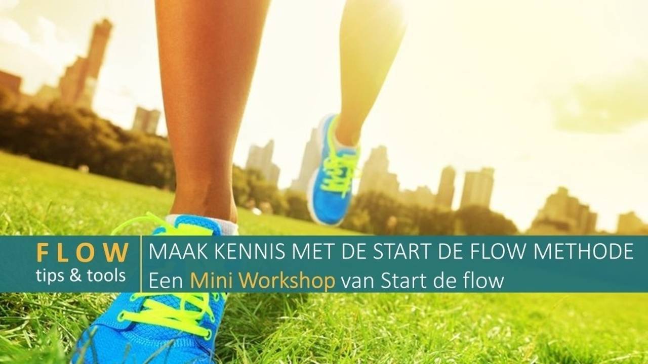 Gratis mini workshop: maak kennis met de start de flow methode