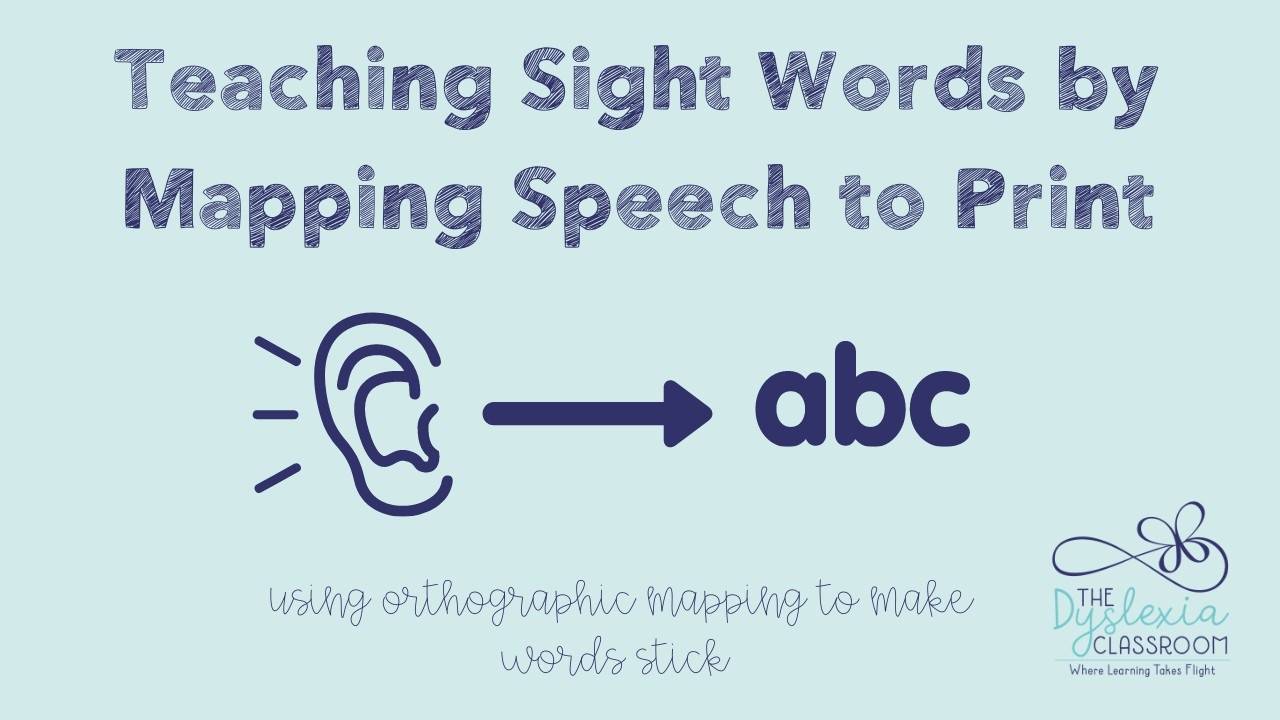 Teaching Sight Words by Mapping Speech to Print