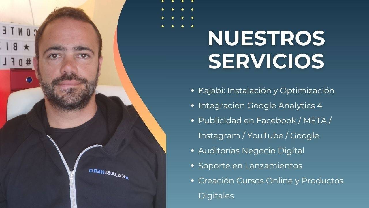 Servicios - Kajabi - Publicidad - Métricas - GA4 - YouTube