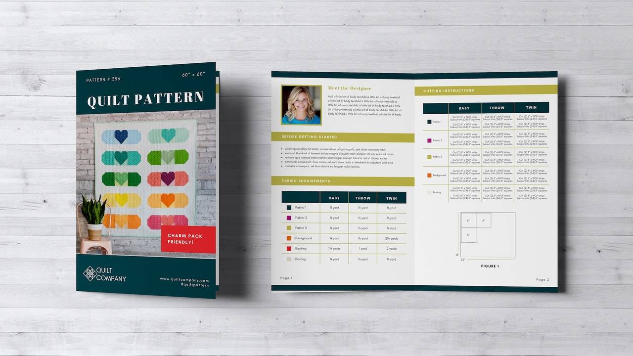 Quilt Pattern Writing Templates