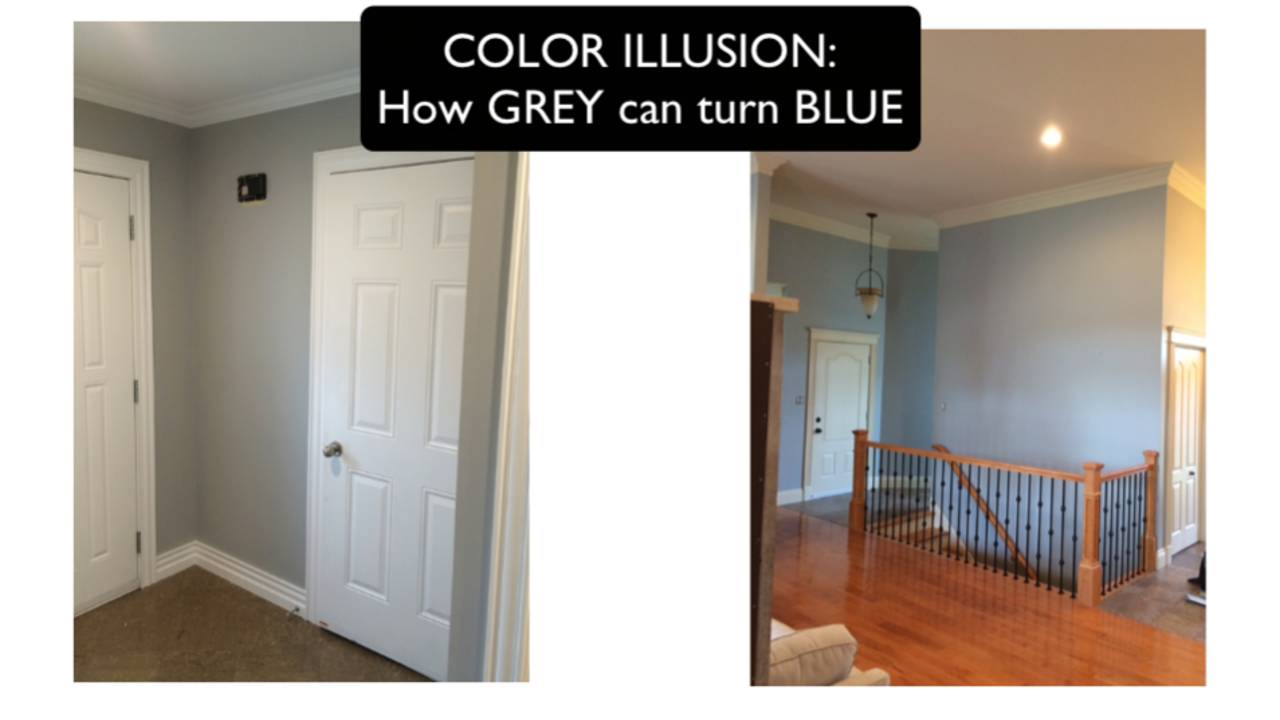 COLOR ILLUSION - How GREY can turn BLUE