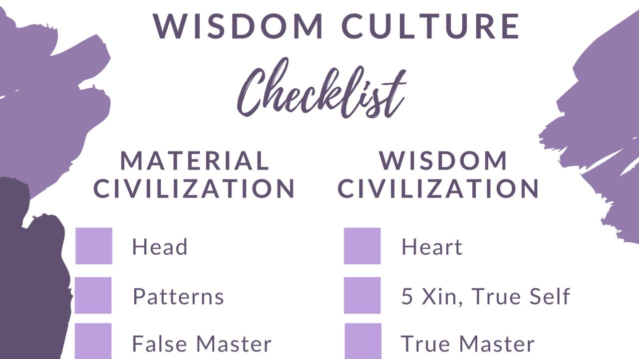 The journey from material to wisdom culture