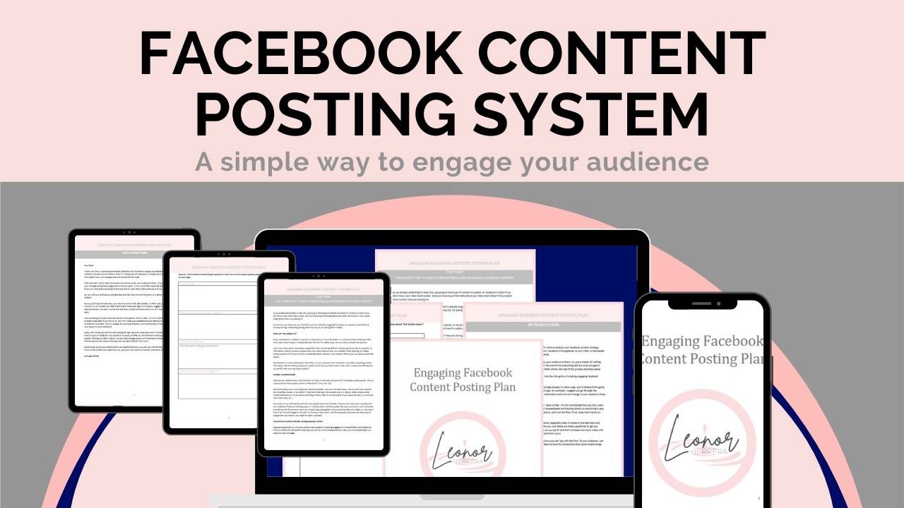 Facebook content posting planner