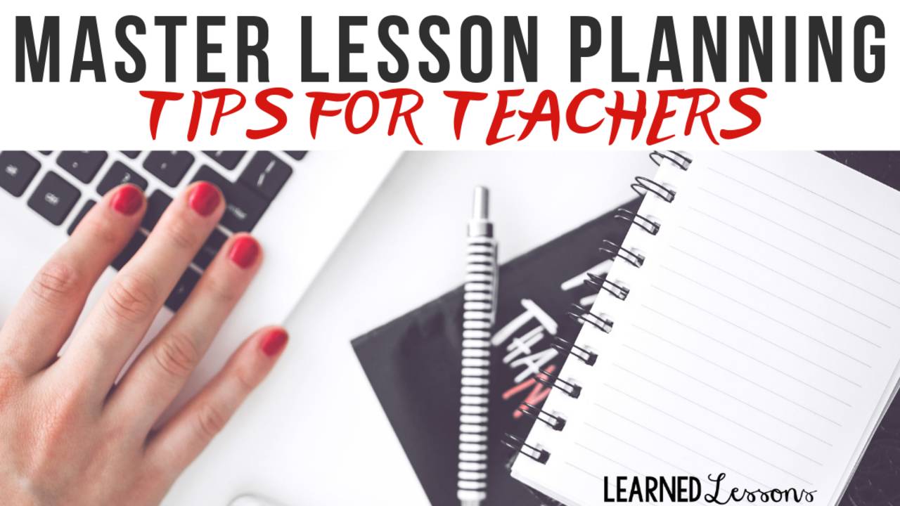 Master Lesson Planning Course for Teachers