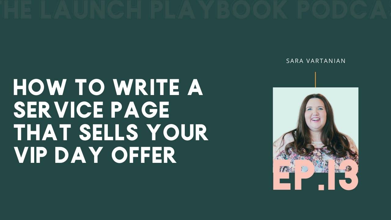 How To Write A Service Page That Sells Your VIP Day Offer
