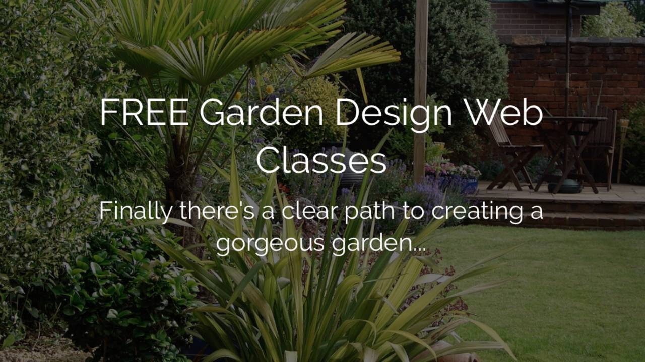 Free fast-track garden design classes online