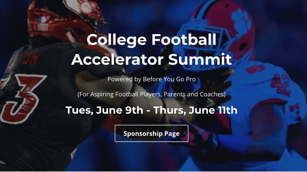 College Football Accelerator Summit (Sponsor Page)