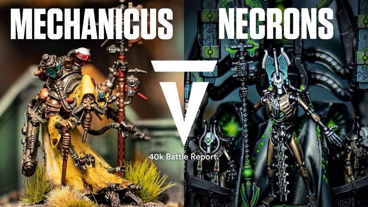 Adeptus Mechanicus vs Necrons: Warhammer 40K Battle Report!