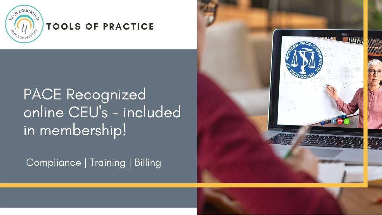 Online Chiropractic CEU's | Tools Of Practice | Educational Credits